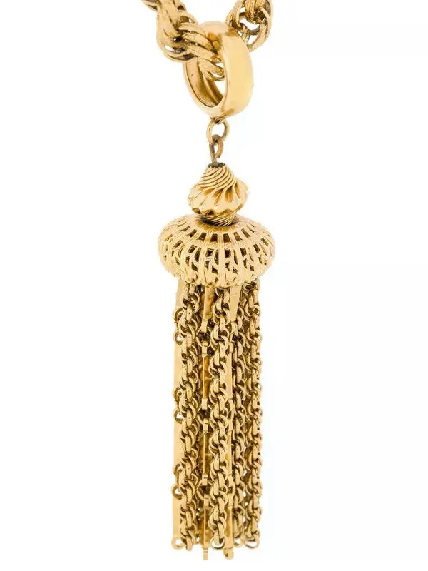 MONET 1970s Tassel Pendant Necklace