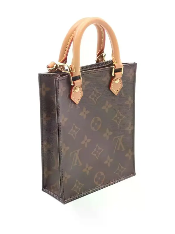 LOUIS VUITTON 2020 Petit Sac Plat Tote Bag - Brown