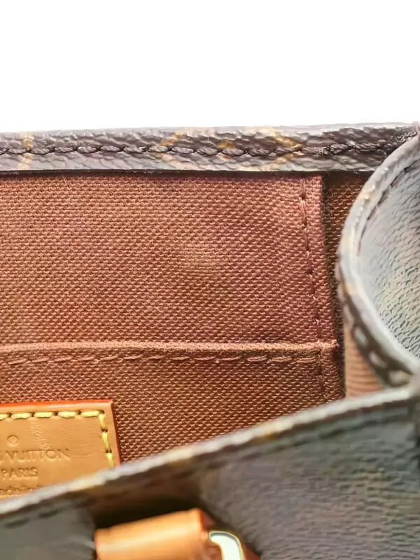 LOUIS VUITTON 2020 Petit Sac Plat Tote Bag - Brown