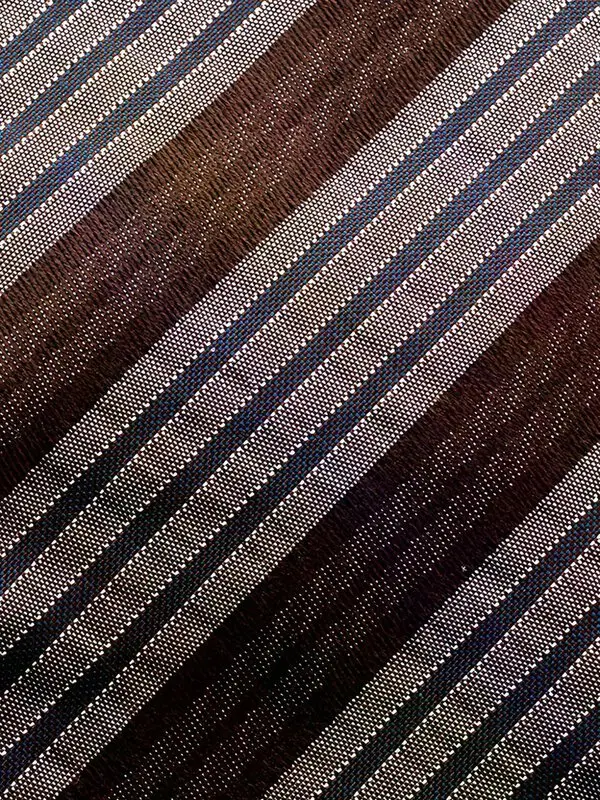 LANVIN Striped Silk Tie