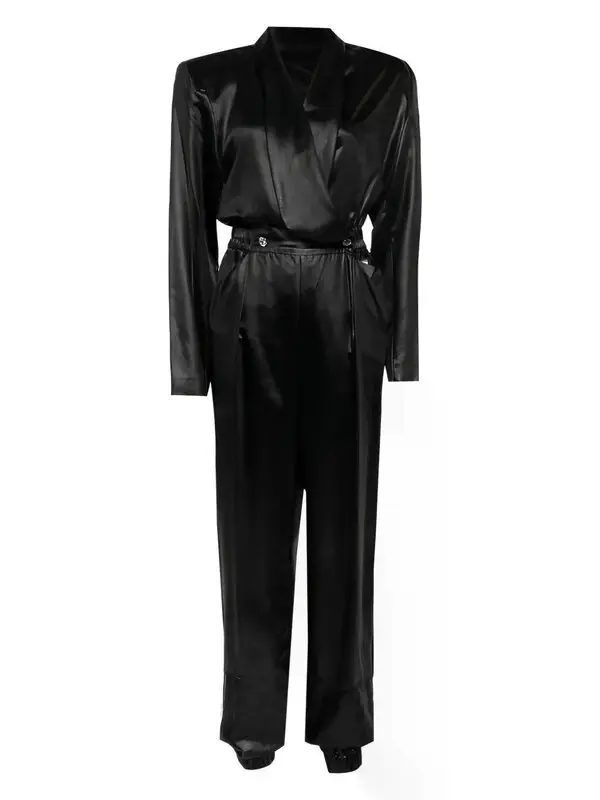Philosophy Di Lorenzo Serafini Wrap-front Jumpsuit - Black