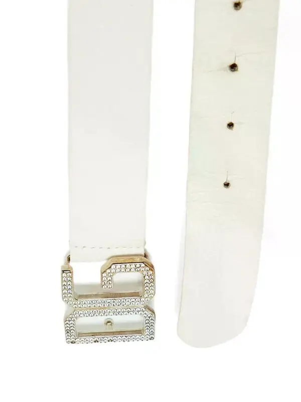 Dolce & Gabbana Dg Buckle Crystal-embellished Belt