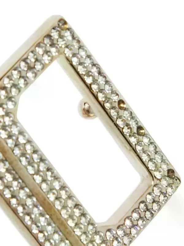 Dolce & Gabbana Dg Buckle Crystal-embellished Belt