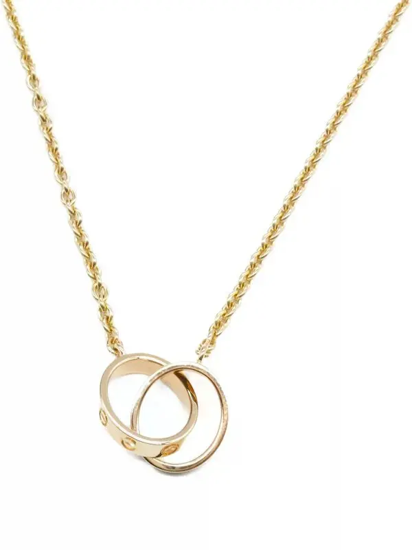 CARTIER 2010s 18k Rose Baby Love Necklace - Gold