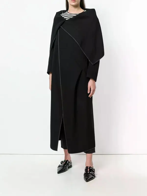 Comme Des Garçons Wrap Front Coat
