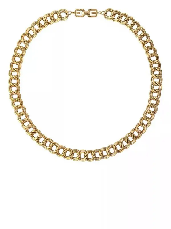 Givenchy 1980s Curb Chain Choker - Gold