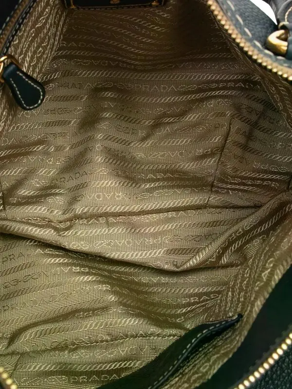 Prada Vitello Daino Zip Top Satchel
