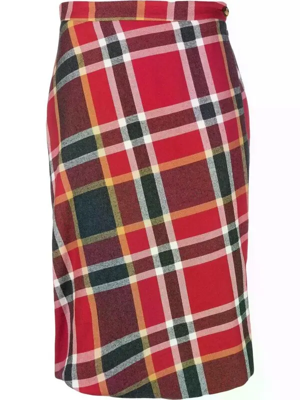 VIVIENNE WESTWOOD Plaid Midi Skirt