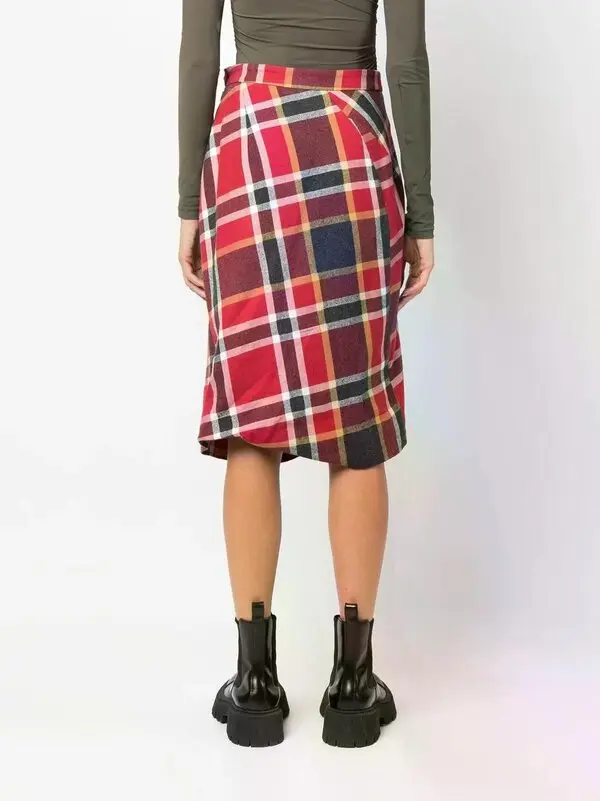 VIVIENNE WESTWOOD Plaid Midi Skirt