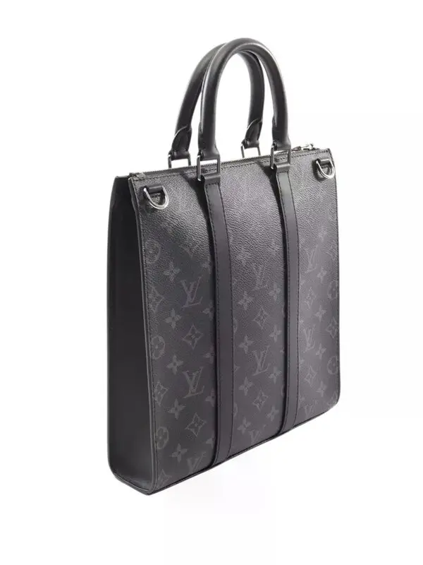 LOUIS VUITTON Monogram Eclipse Sac Plat Satchel