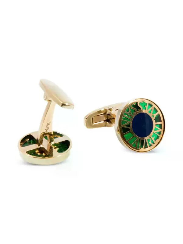 Saint Laurent 1990s Round Cufflinks