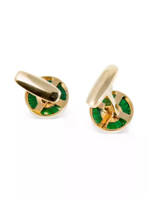 Saint Laurent 1990s Round Cufflinks