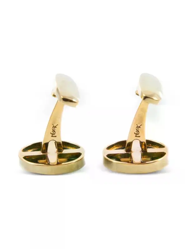 Saint Laurent 1990s Round Cufflinks