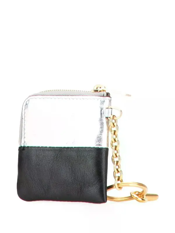 Celine 2012-2018 Bicolor Leather Key Ring Coin Pouch