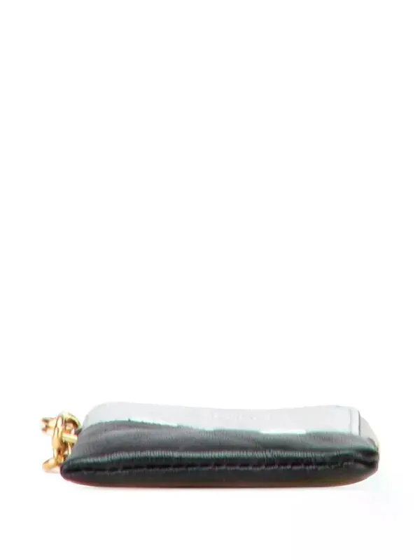 Celine 2012-2018 Bicolor Leather Key Ring Coin Pouch