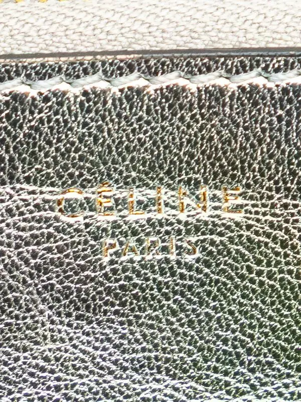Celine 2012-2018 Bicolor Leather Key Ring Coin Pouch