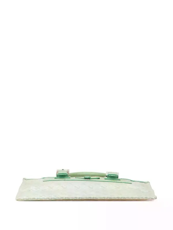 Loewe 2007 Anagram Canvas Tote Bag - Green
