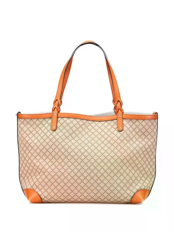 Gucci Diamante Canvas Craft Tote Bag - Brown