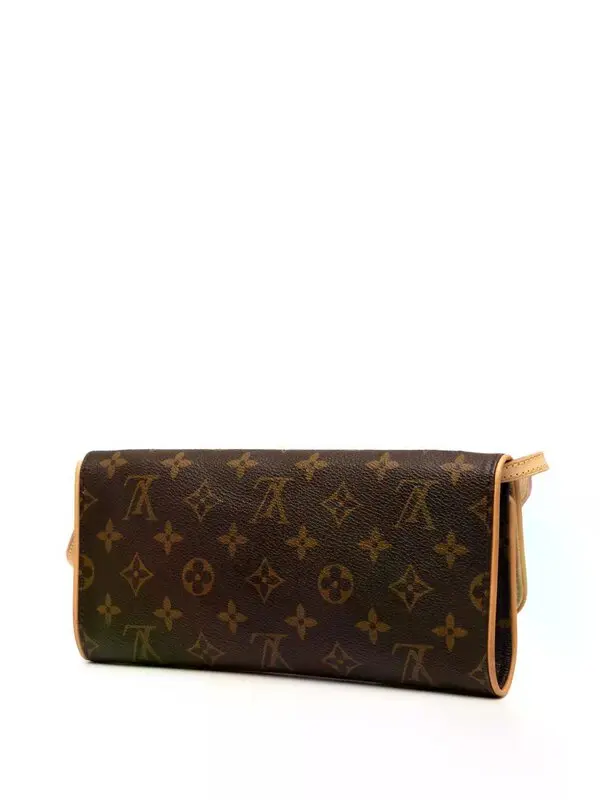 LOUIS VUITTON Monogram Pochette Twin Gm Crossbody Bag - Brown