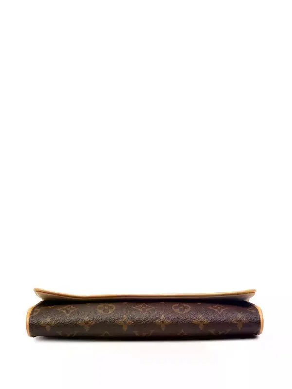 LOUIS VUITTON Monogram Pochette Twin Gm Crossbody Bag - Brown
