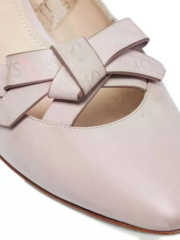 TOD'S 2023 35mm Leather Bow Pumps