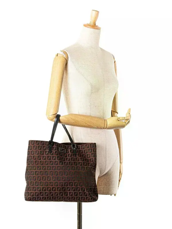 Fendi Zucchino Canvas Tote Bag