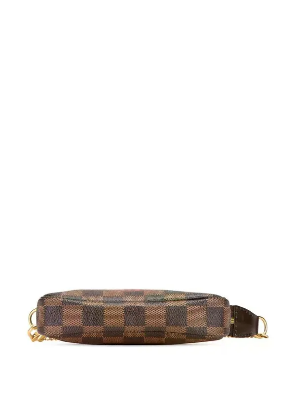 LOUIS VUITTON 2008 Damier Ebene Trunks And Bags Mini Pochette Accessoires Handbag
