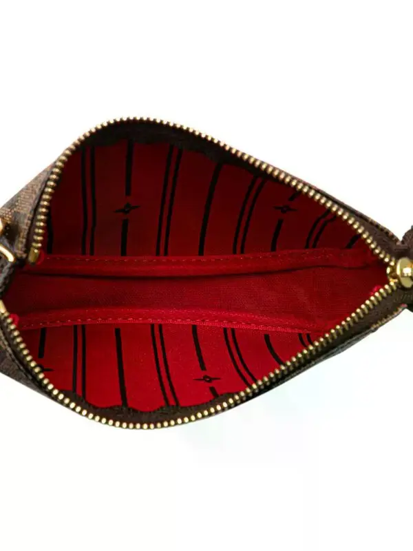 LOUIS VUITTON 2008 Damier Ebene Trunks And Bags Mini Pochette Accessoires Handbag