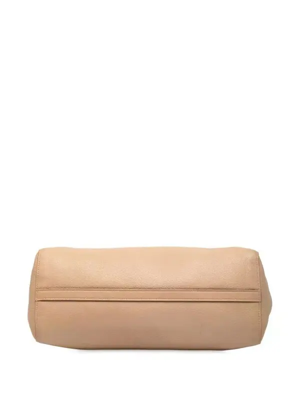 Prada Vitello Phenix Open Convertible Tote Satchel - Brown