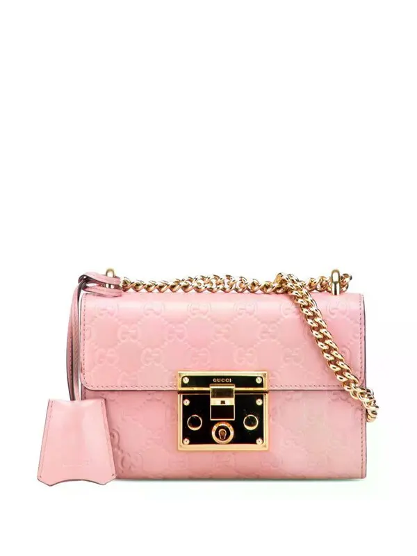 Gucci Small Sissima Padlock Crossbody Bag