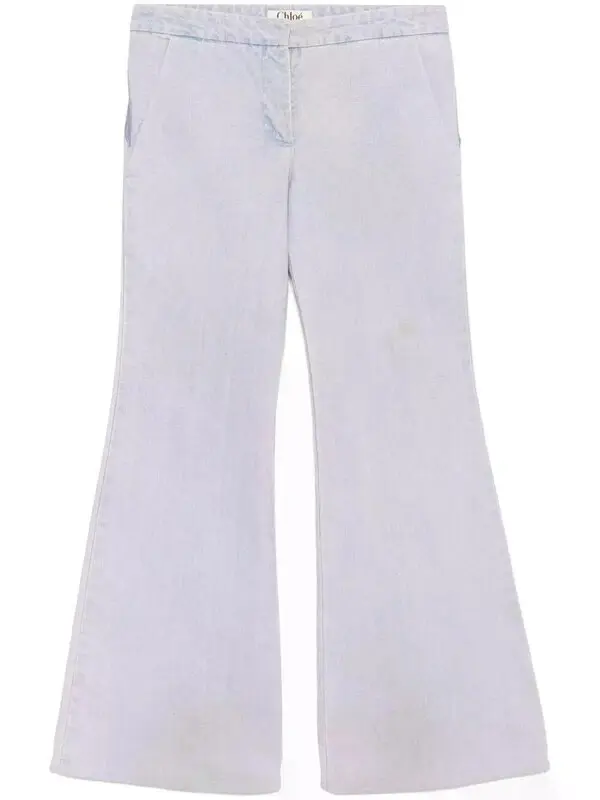 Chloé Pre-owned Cut-out Bootcut Jeans