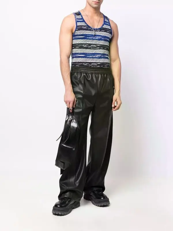 Issey Miyake Striped Tank Top