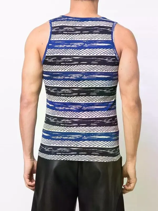 Issey Miyake Striped Tank Top