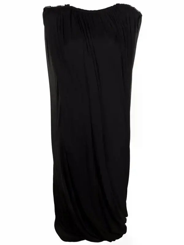 LANVIN 2008 Draped Knee-length Dress