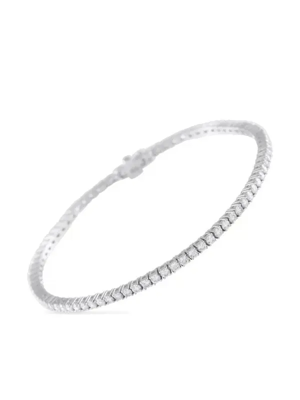 LB EXCLUSIVE 18k White Gold 3.10 Ct Diamond Tennis Bracelet - Silver