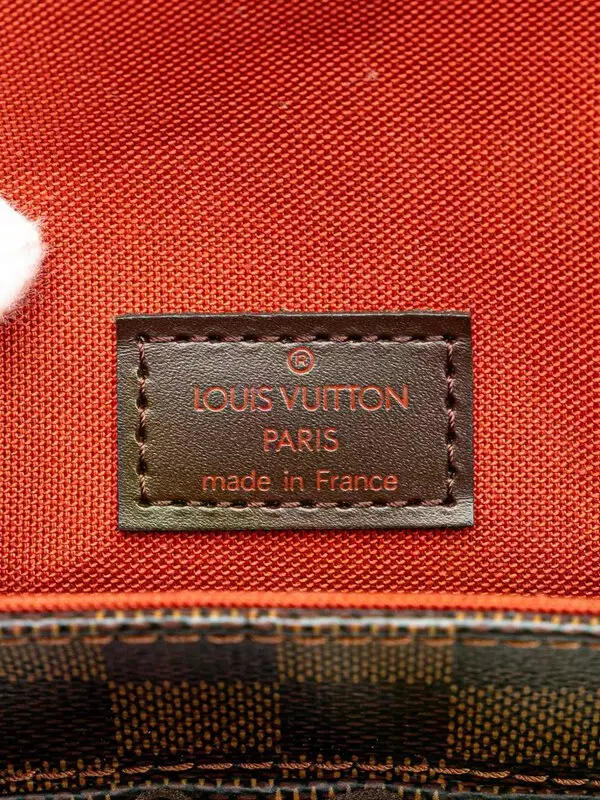 LOUIS VUITTON 2001 Damier Ebene Portobello Crossbody Bag - Brown
