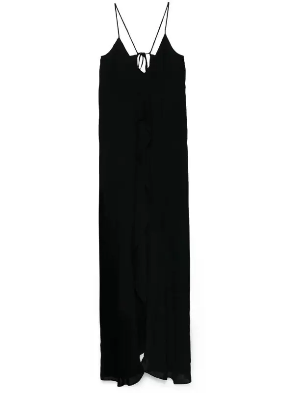 JIL SANDER Ruffle-detail Maxi Dress