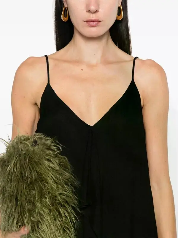 JIL SANDER Ruffle-detail Maxi Dress