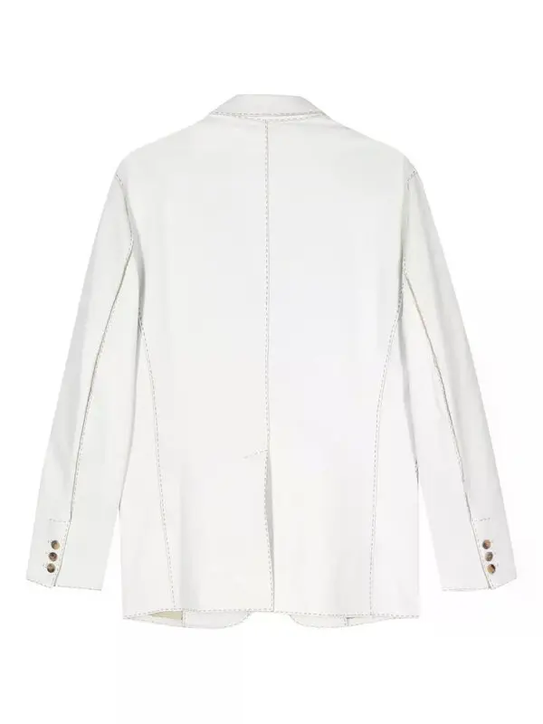 Fendi 2000 Single-breasted Leather Blazer