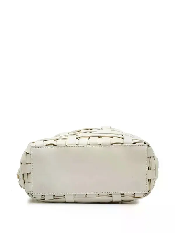 JIL SANDER Woven Basket Leather Handbag