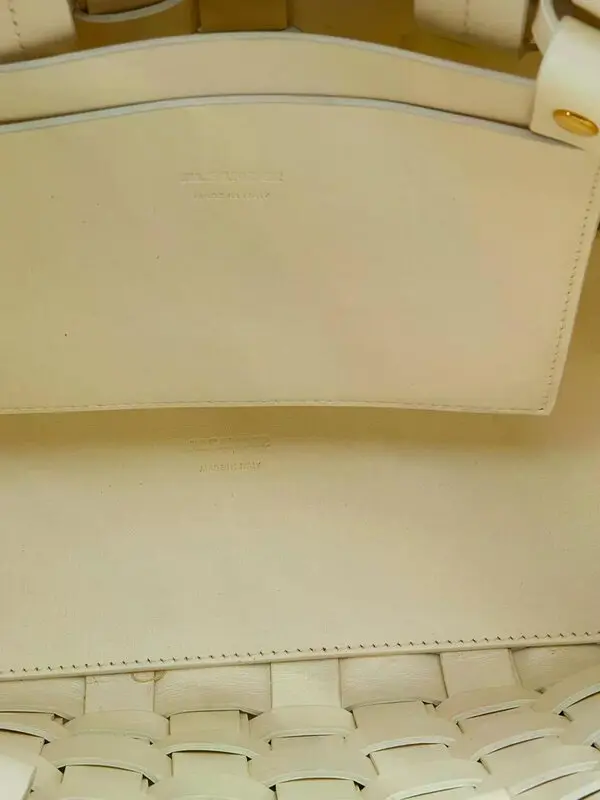 JIL SANDER Woven Basket Leather Handbag