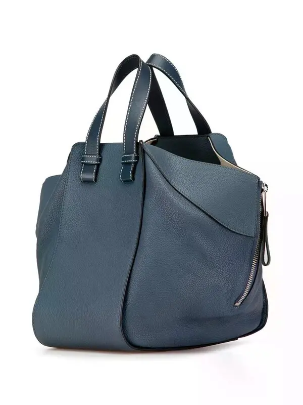 Loewe Small Leather Hammock Bag - Blue