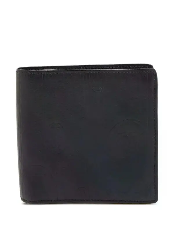 CARTIER Logo-embroidered Leather Wallet - Black