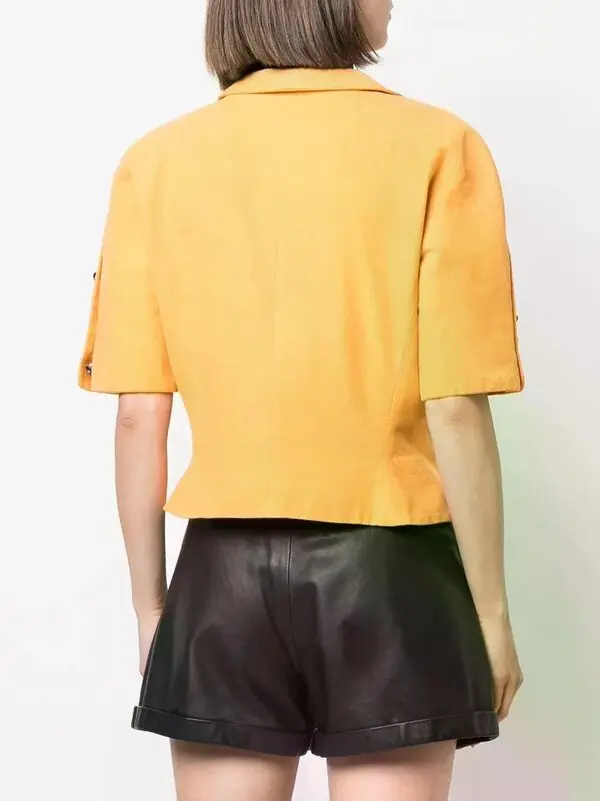 Saint Laurent 1980s Single-breasted Short-sleeved Jacket