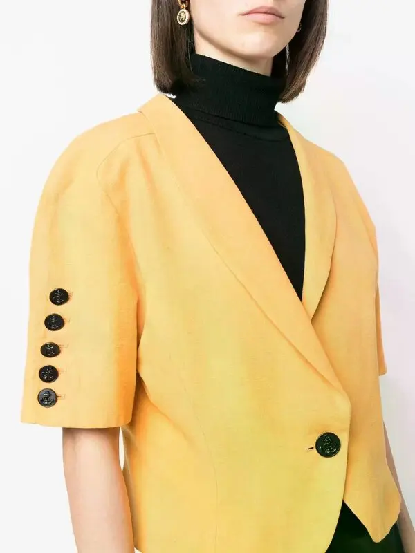 Saint Laurent 1980s Single-breasted Short-sleeved Jacket