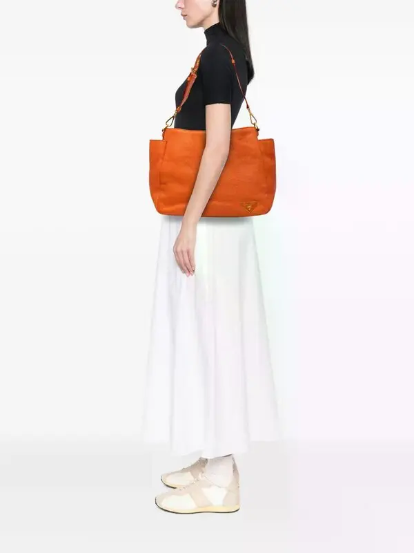 Prada Vitello Daino Side Pocket Shoulder Bag