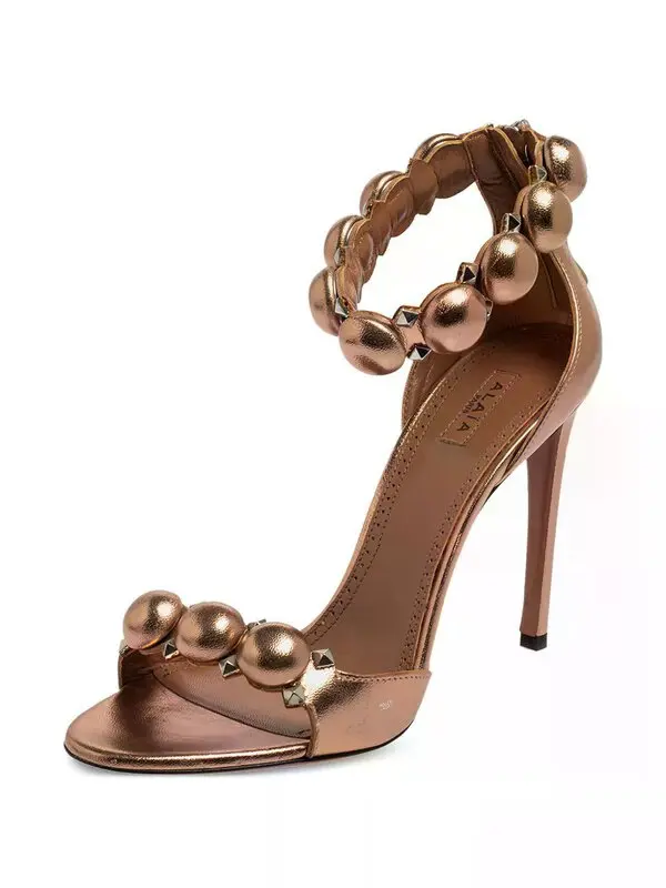 Alaïa 115mm Leather Sandals