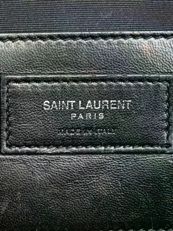 Saint Laurent Pre-owned Medium Monogram Heart Patchwork Chain Wallet