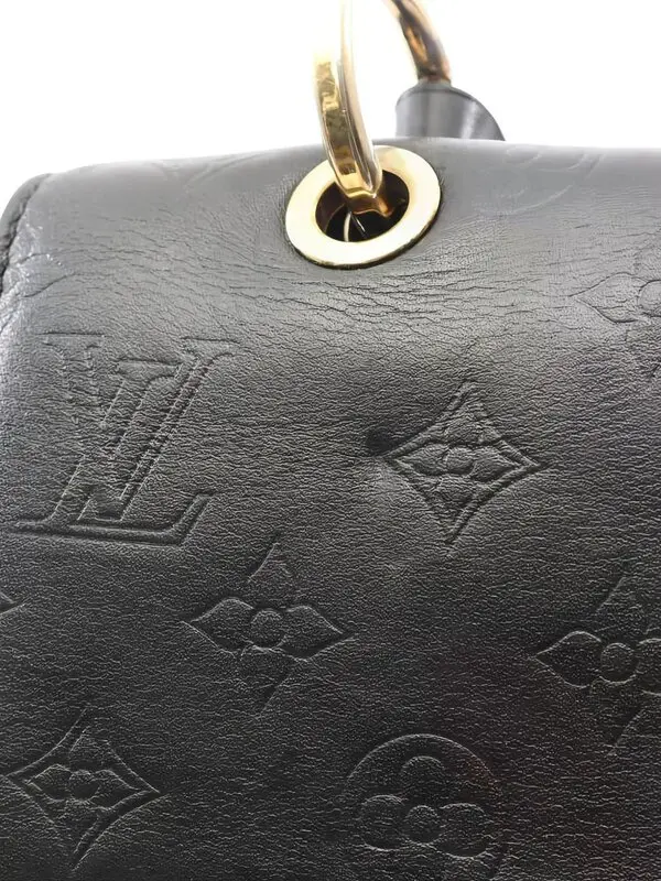 LOUIS VUITTON 2017 Monogram Embossed Leather Handbag