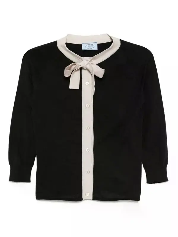 Prada Tied-neck Cardigan